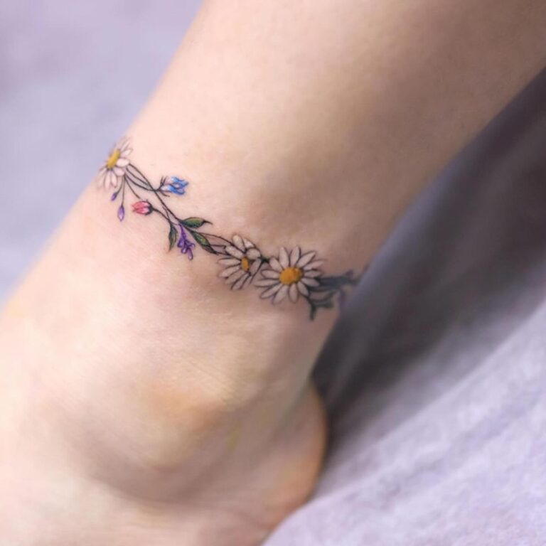 Beautiful Ankle Tattoo Ideas - Weekly Tattoo