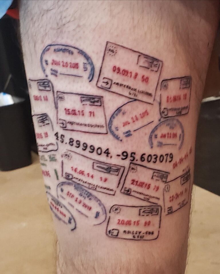Passport Tattoos: Symbols of Travel, Identity, and Life’s Journey ...