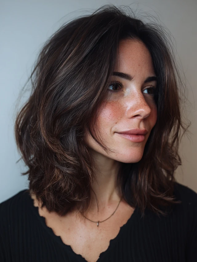 Medium Hairstyles for Fat Faces: Flattering, Soft & Face-Enhancing ...