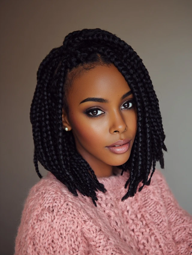 Sleek and Stylish: Short Box Braids Hairstyles - Weekly Tattoo